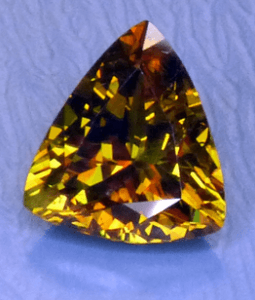 Sphene (Titanite) - Natural, Faceted, Orange, 2.78 ct - International ...