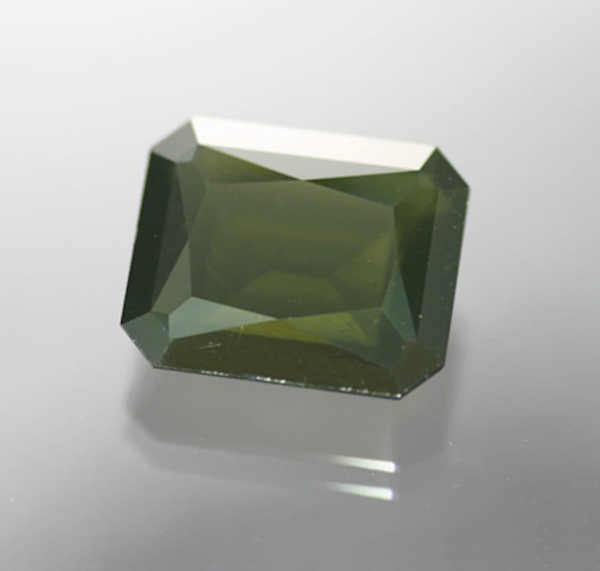 Ekanite - Natural, Faceted, Green, 9.74 ct - International Gem Society