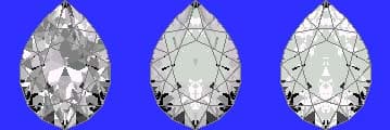 Gram Barion Pear: Faceting Design Diagram - International Gem Society