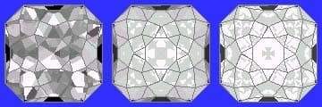 Brilliant Square: Faceting Design Diagram - International Gem Society