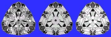 "CC" Triangle: Faceting Design Diagram - International Gem Society