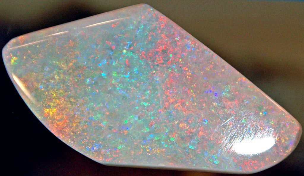 Opal Stone - Natural, Tumbled, Gray - International Gem Society