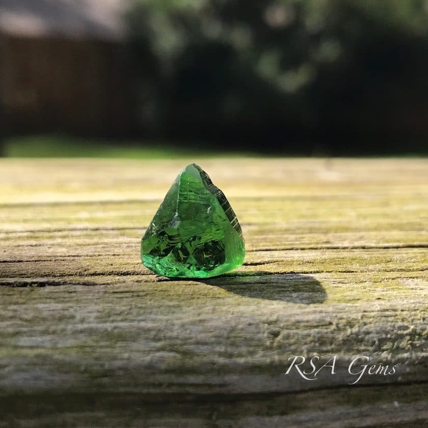 Tourmaline - Natural, Rough, Green, 7.53 ct - International Gem Society