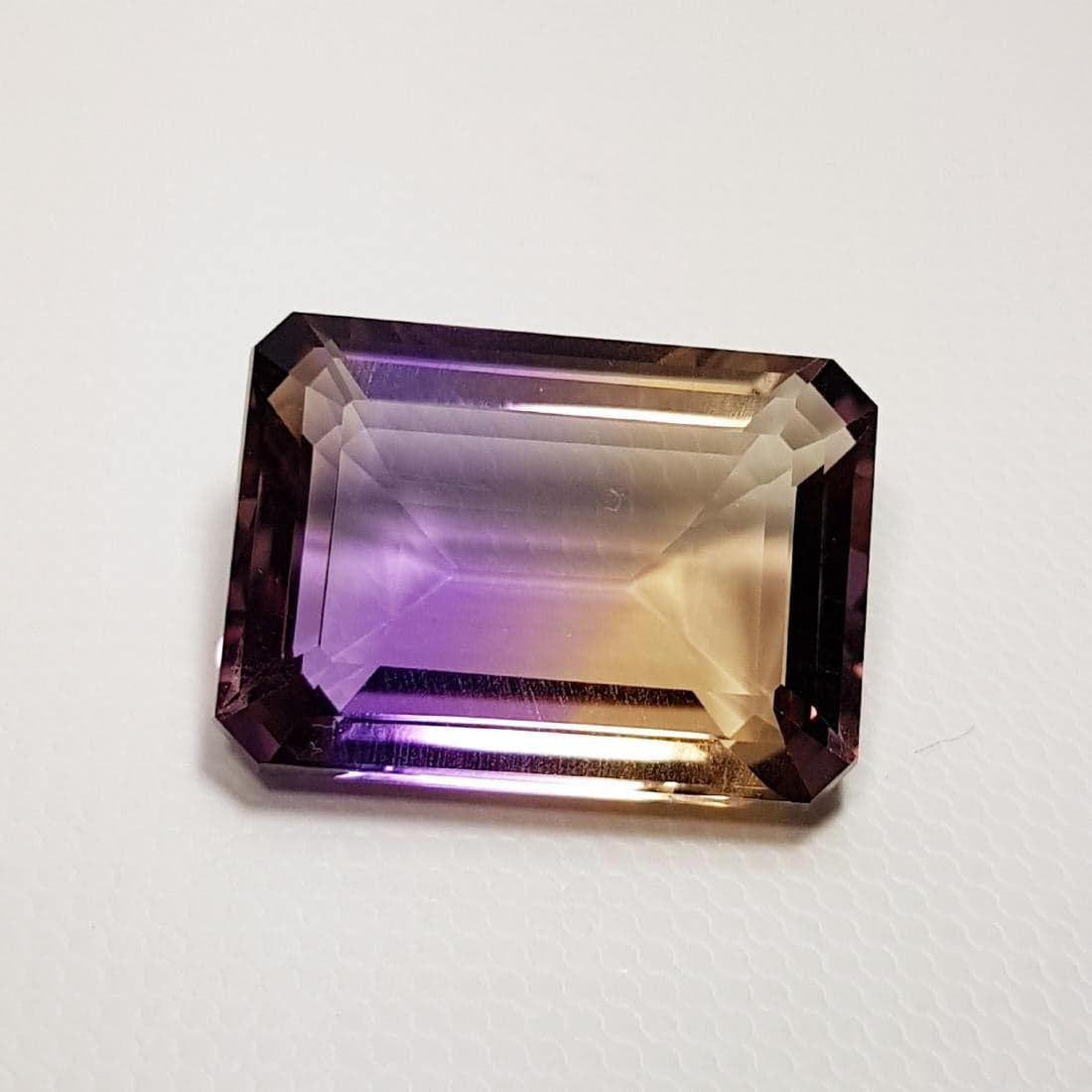 Ametrine - Natural, Faceted, Yellow, 16.04 ct - International Gem Society