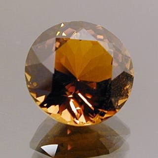 Dravite - Natural, Faceted, Orange, 3.50 ct - International Gem Society