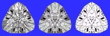 Fanned Triangle: Faceting Design Diagram - International Gem Society