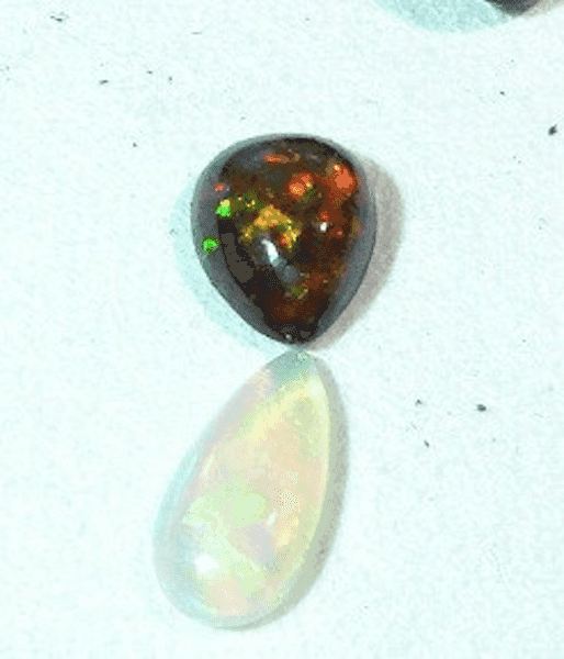 Opal Stone Natural Cabochon Colorless International Gem Society