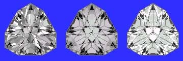 Shadow Box Triangle: Faceting Design Diagram - International Gem Society