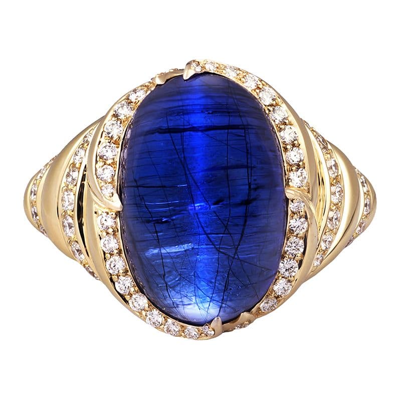 Tanzanite (Zoisite) - Natural, Cabochon, Blue - International Gem Society