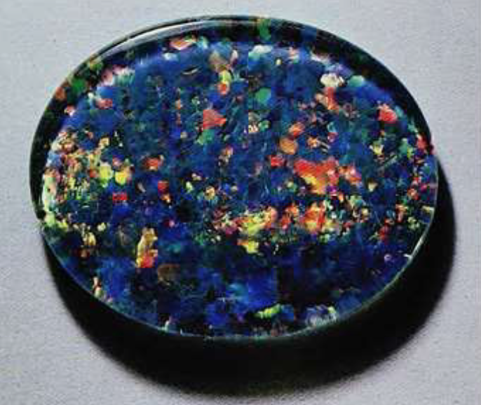 Opal Stone - Assembled, Cabochon, Blue - International Gem Society