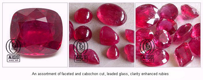 Natural Rubies Clarity Enhanced With Lead Glass - International Gem Society