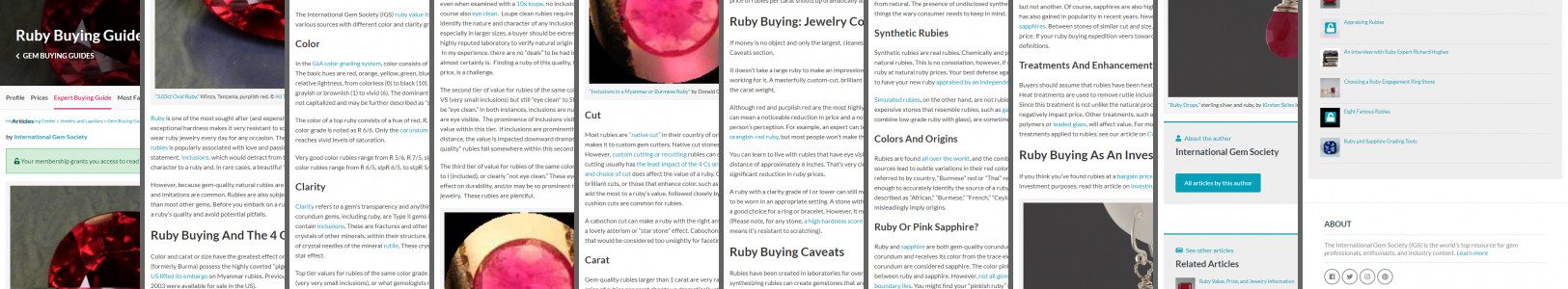 Ruby Buying Guide - International Gem Society