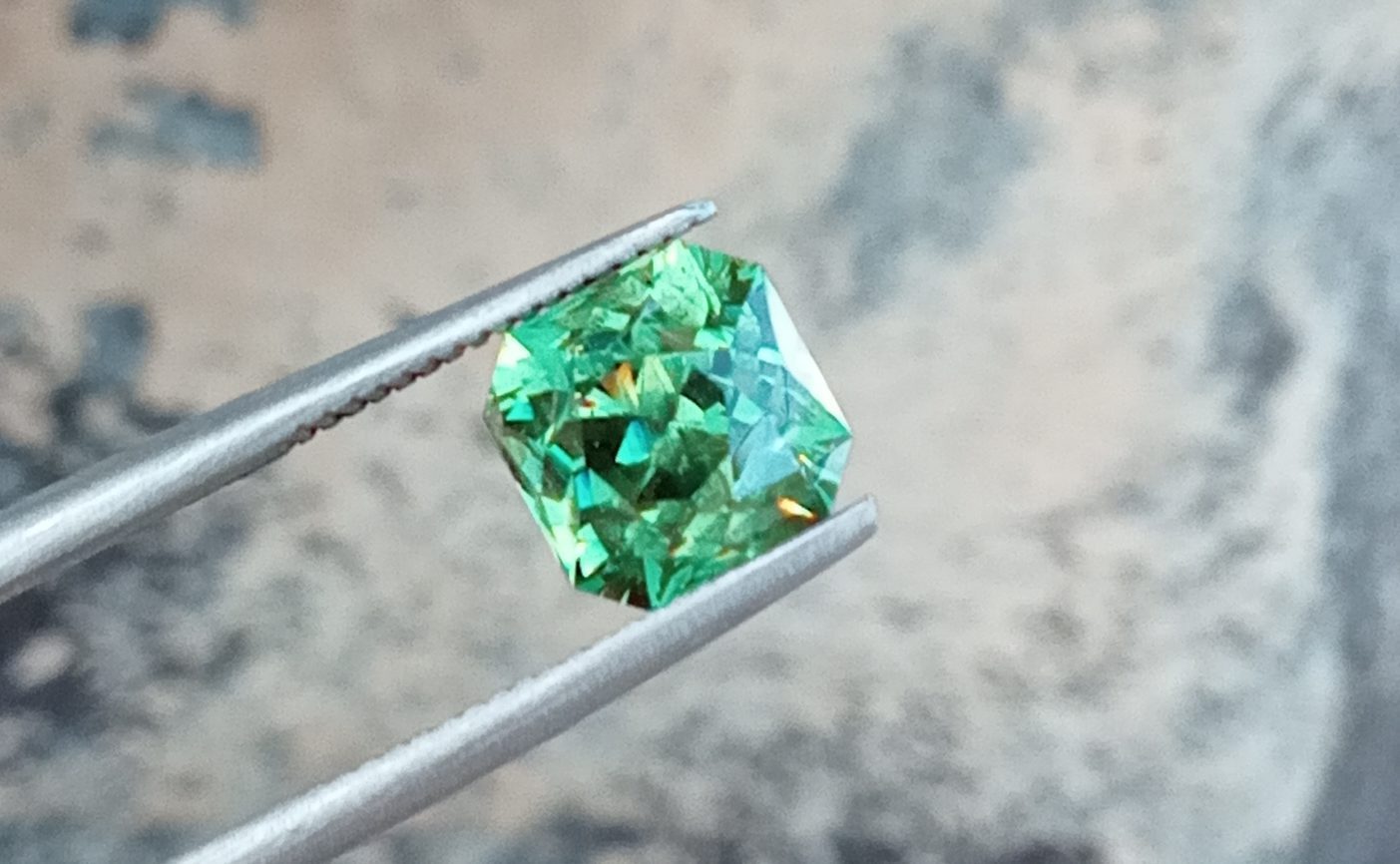 Demantoid Garnet - Natural, Faceted, Green, 2.65 ct - International Gem ...
