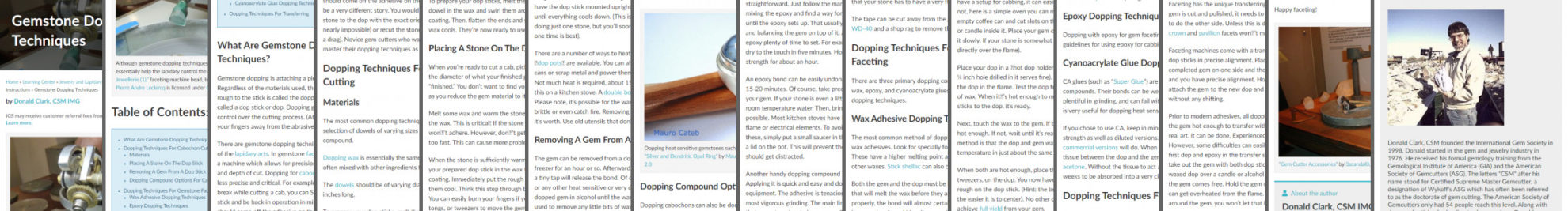 Gemstone Dopping Techniques - International Gem Society