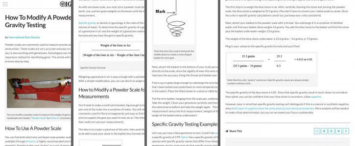 How to Modify a Powder Scale for Specific Gravity Testing - Gem Society