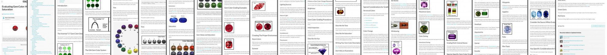 Evaluating Gem Color: Hue, Tone, and Saturation - Gem Society