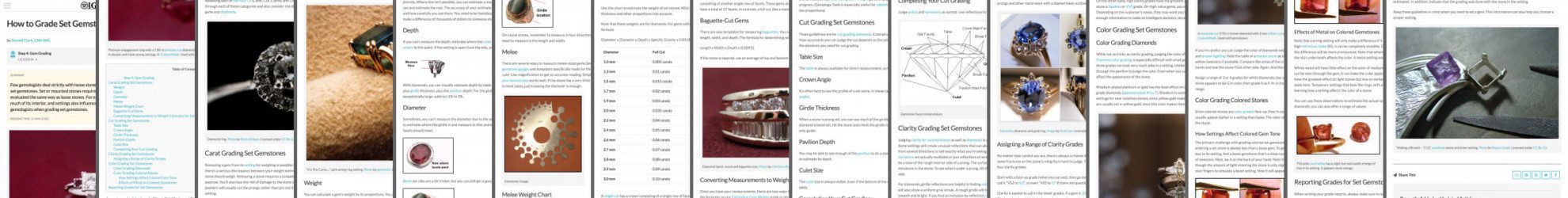 How to Grade Set Gemstones - International Gem Society