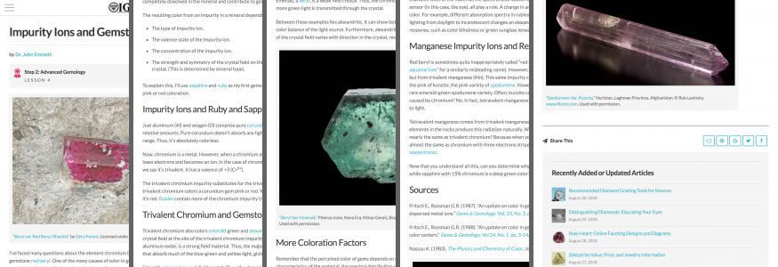 Impurity Ions and Gemstone Colors - International Gem Society