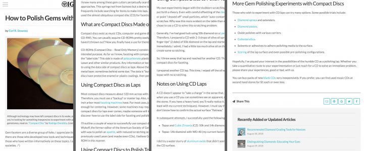 How to Polish Gems with Compact Discs - International Gem Society