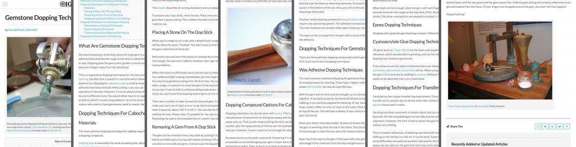 Gemstone Dopping Techniques - International Gem Society