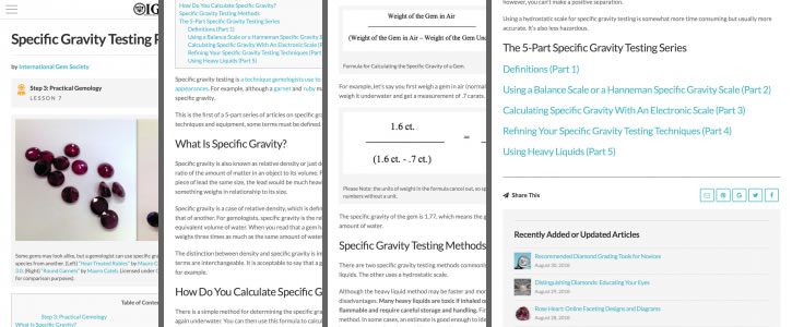 Specific Gravity Testing - International Gem Society