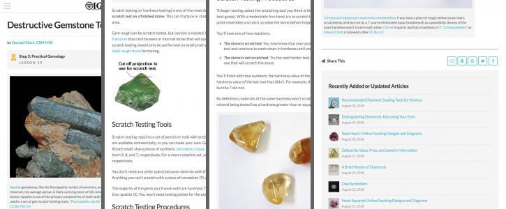 Destructive Gemstone Tests: Scratch Testing - International Gem Society