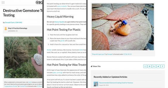 Destructive Gemstone Tests: Hot Point Testing - International Gem Society