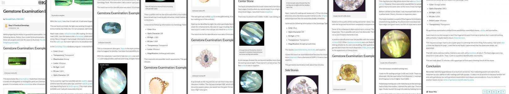 Gemstone Examination Lesson - International Gem Society