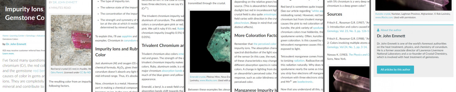 Impurity Ions and Gemstone Colors - International Gem Society