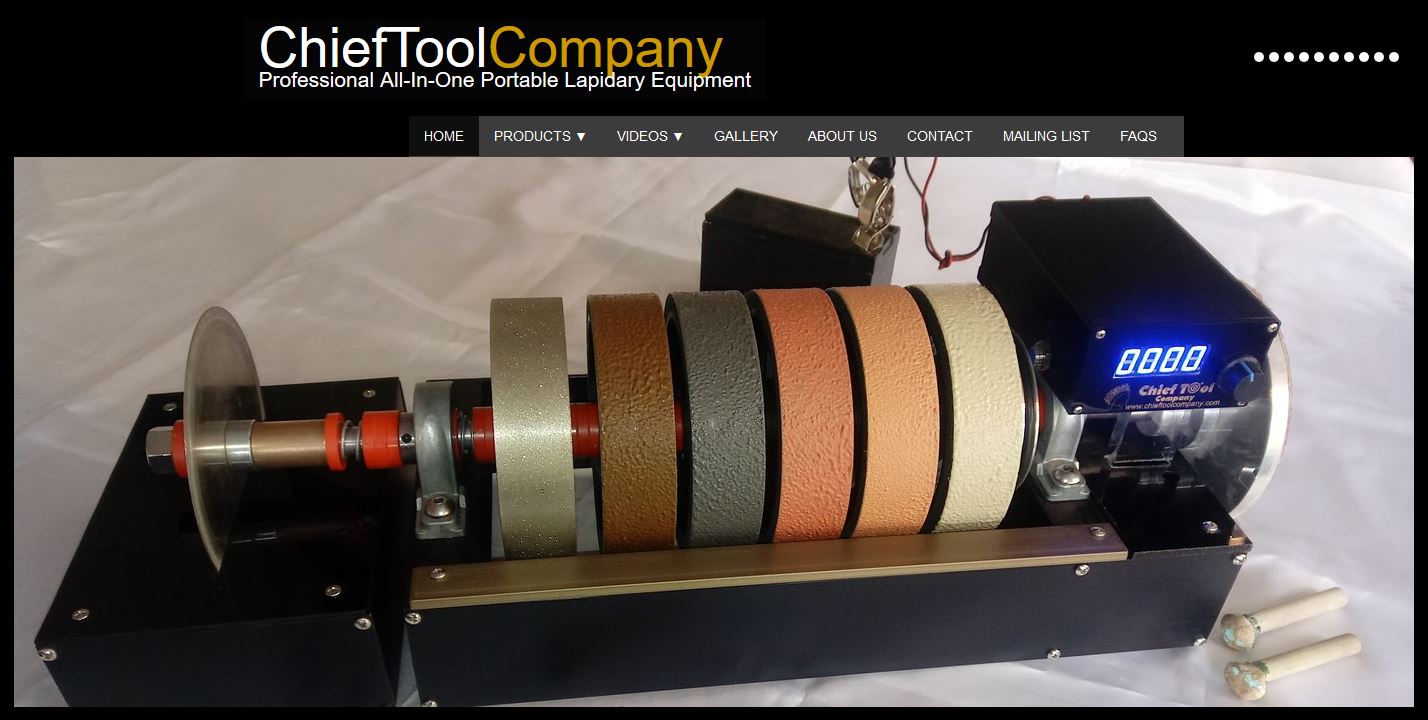 Portable Lapidary Equipment - by Chief Tool Company - Made in USA - U.S ...