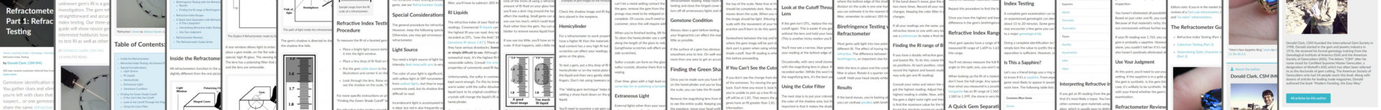 Refractive Index Testing - International Gem Society