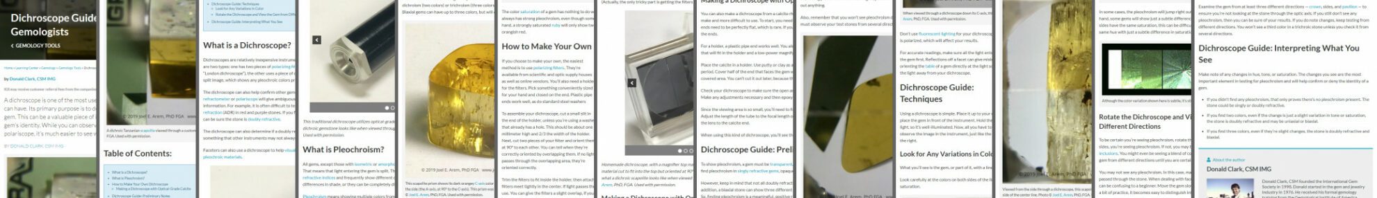 Dichroscope Guide for Gemologists - International Gem Society