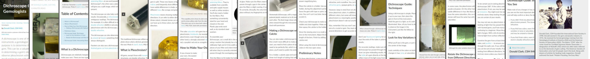 Dichroscope Guide for Gemologists - International Gem Society