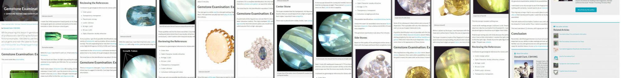 Gemstone Examination Lesson - International Gem Society