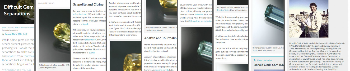 Difficult Gemstone Separations - International Gem Society
