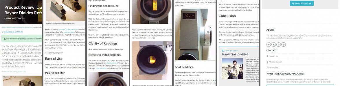 Product Review: Duplex II and Rayner Dialdex Refractometers - IGS