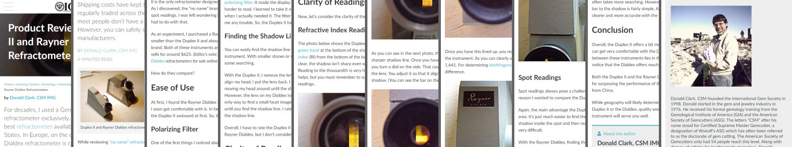 Product Review: Duplex II and Rayner Dialdex Refractometers - IGS